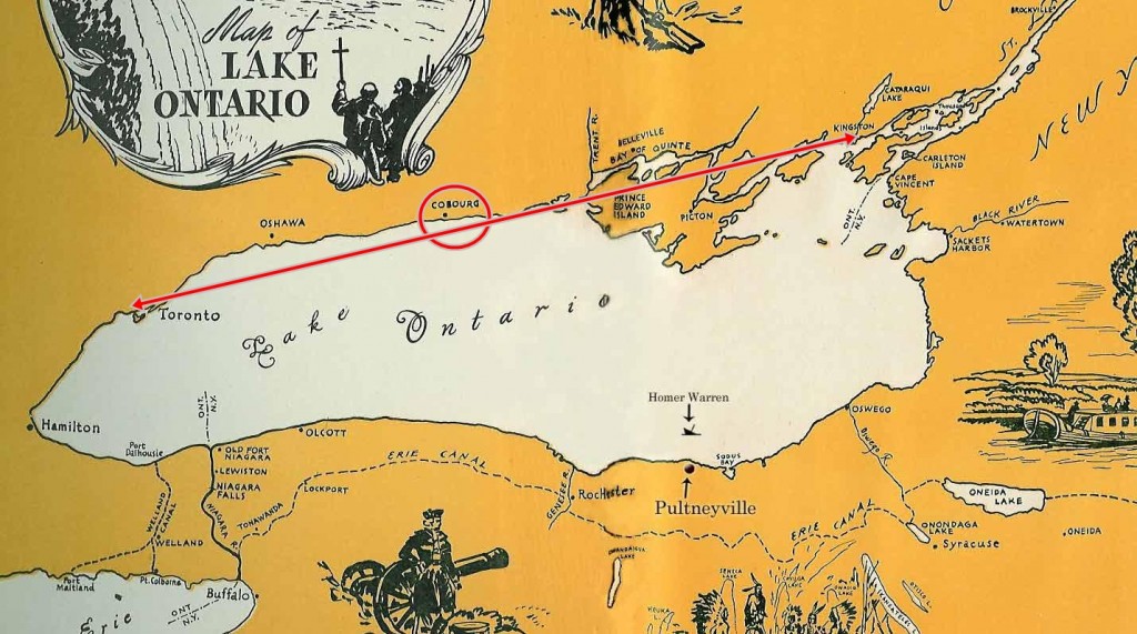 Carte du lac Ontario | Le port de Cobourg est notre communauté
