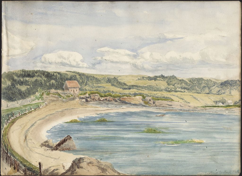 Aquarelle de Lady Agnes Macdonald : "Near the Bathing Place" | Villa ...